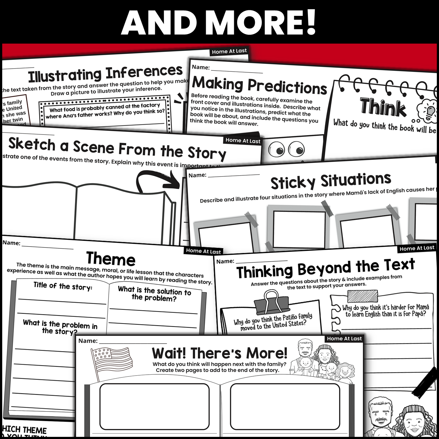 Home at Last Read Aloud Book Companion Activities for IRA | Made By ...