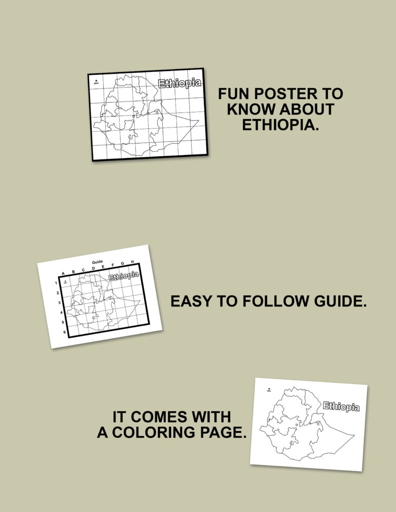 Ethiopia Map Collaboration Poster | Made By Teachers