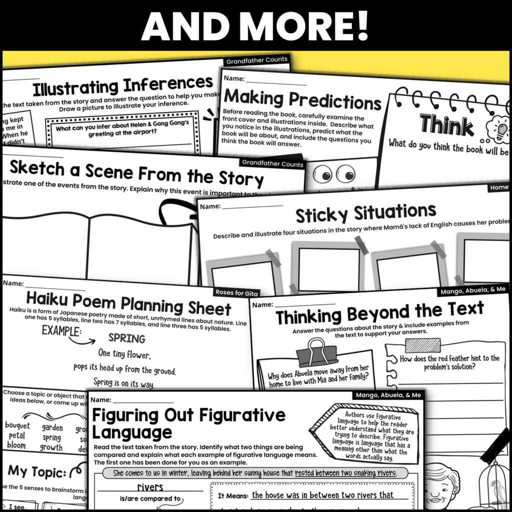 Finding Your Way in a New Place Interactive Read Aloud Activities ...