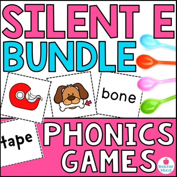 Phonics Games | Long Vowels CVCE Silent E | Phonics Card Games Spoons ...