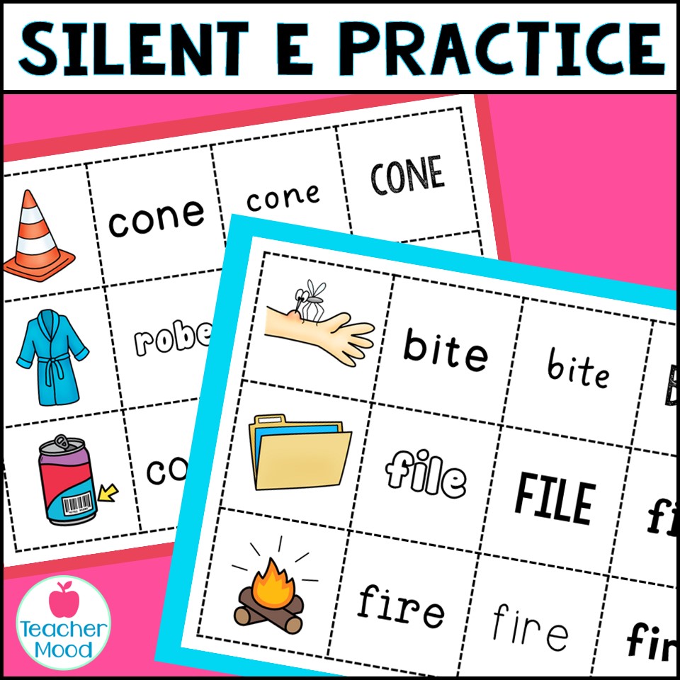 Phonics Games | Long Vowels CVCE Silent E | Phonics Card Games Spoons ...