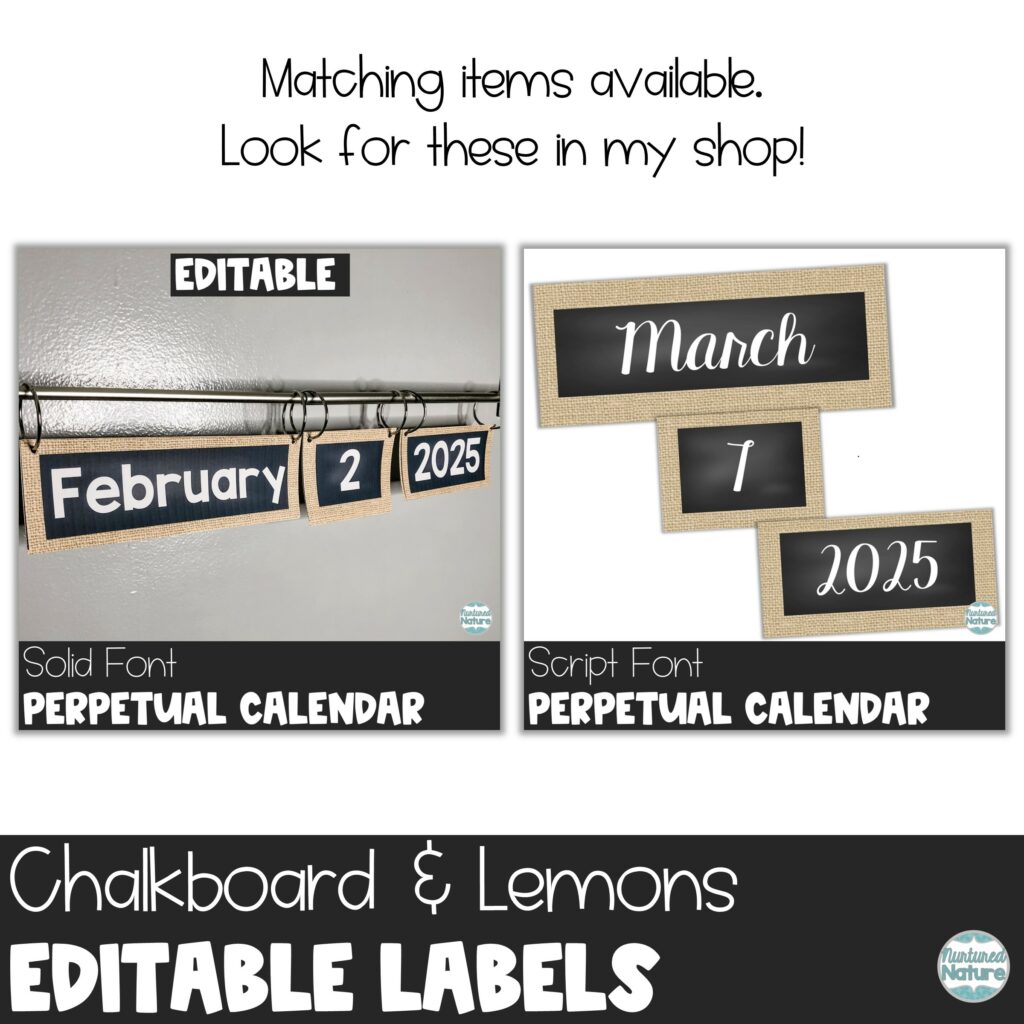 Editable Labels - Chalkboard and Burlap - Printable Modern Farmhouse ...