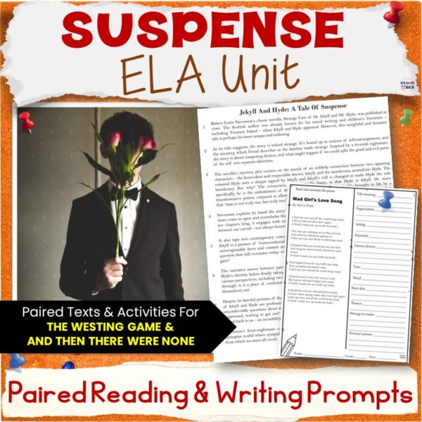 Mystery and Suspense Unit - Middle School Reading Prompts - Print and ...