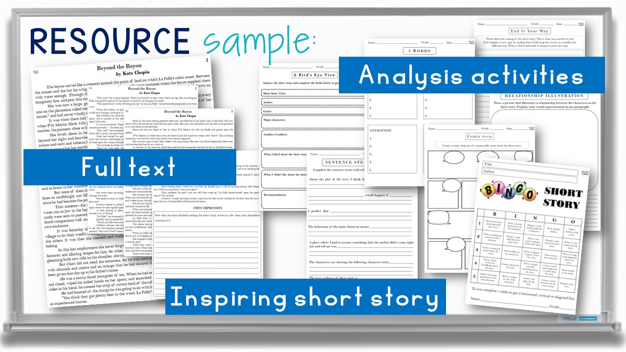 Fear Unit - Middle School Paired Reading, Writing Prompts - Print and ...