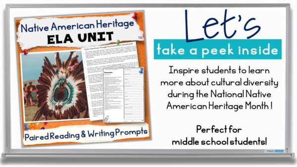 National Native American Heritage Month Unit Middle School - Print and ...