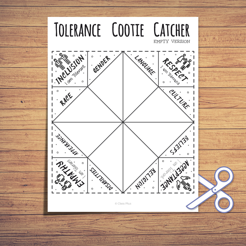 Tolerance Cootie Catcher | Made By Teachers