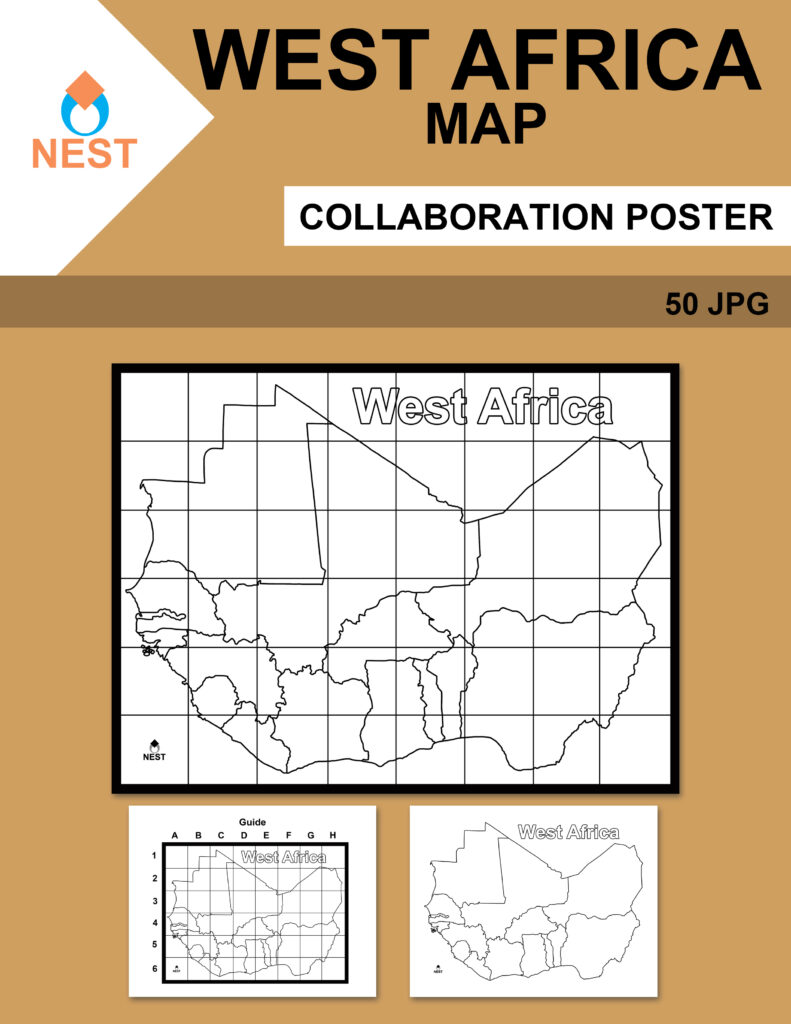 West Africa Map Collaboration Poster | Made By Teachers