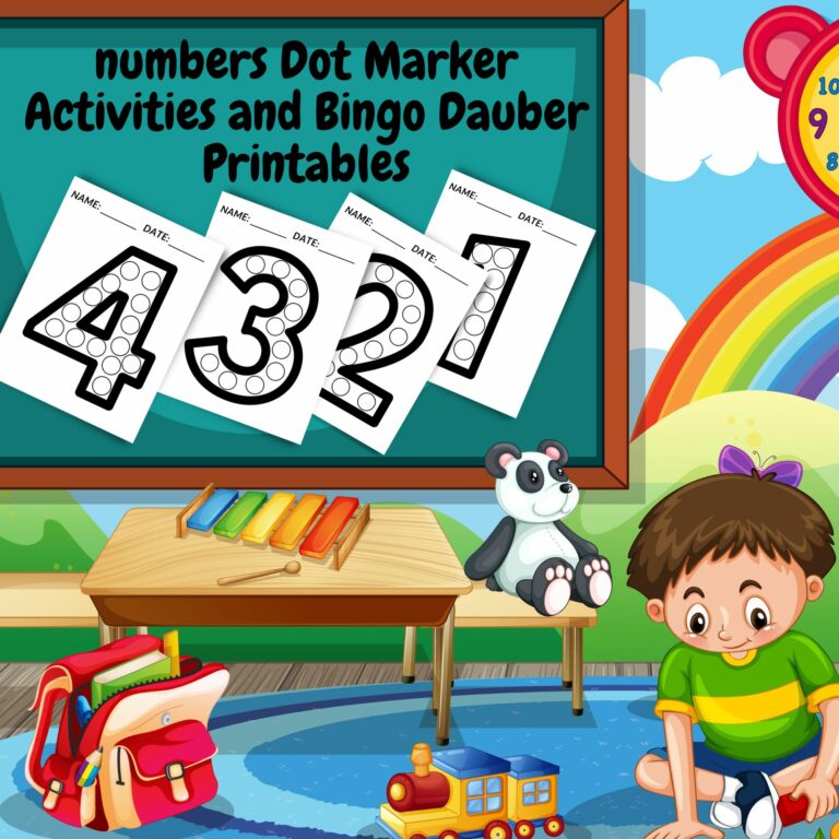 numbers Dot Marker Activities and Bingo Dauber Printables | Made By ...