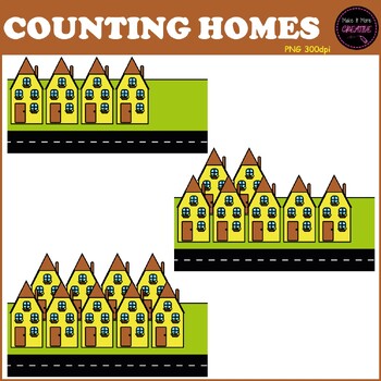 Counting Pictures: Homes ClipArt | Made By Teachers