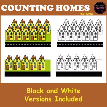 Counting Pictures: Homes ClipArt | Made By Teachers