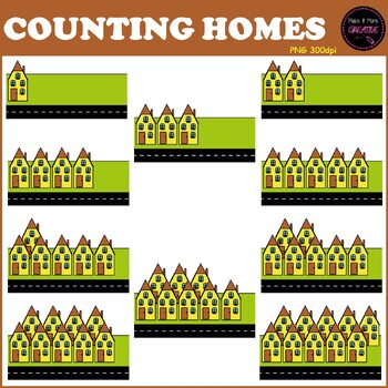 Counting Pictures: Homes ClipArt | Made By Teachers