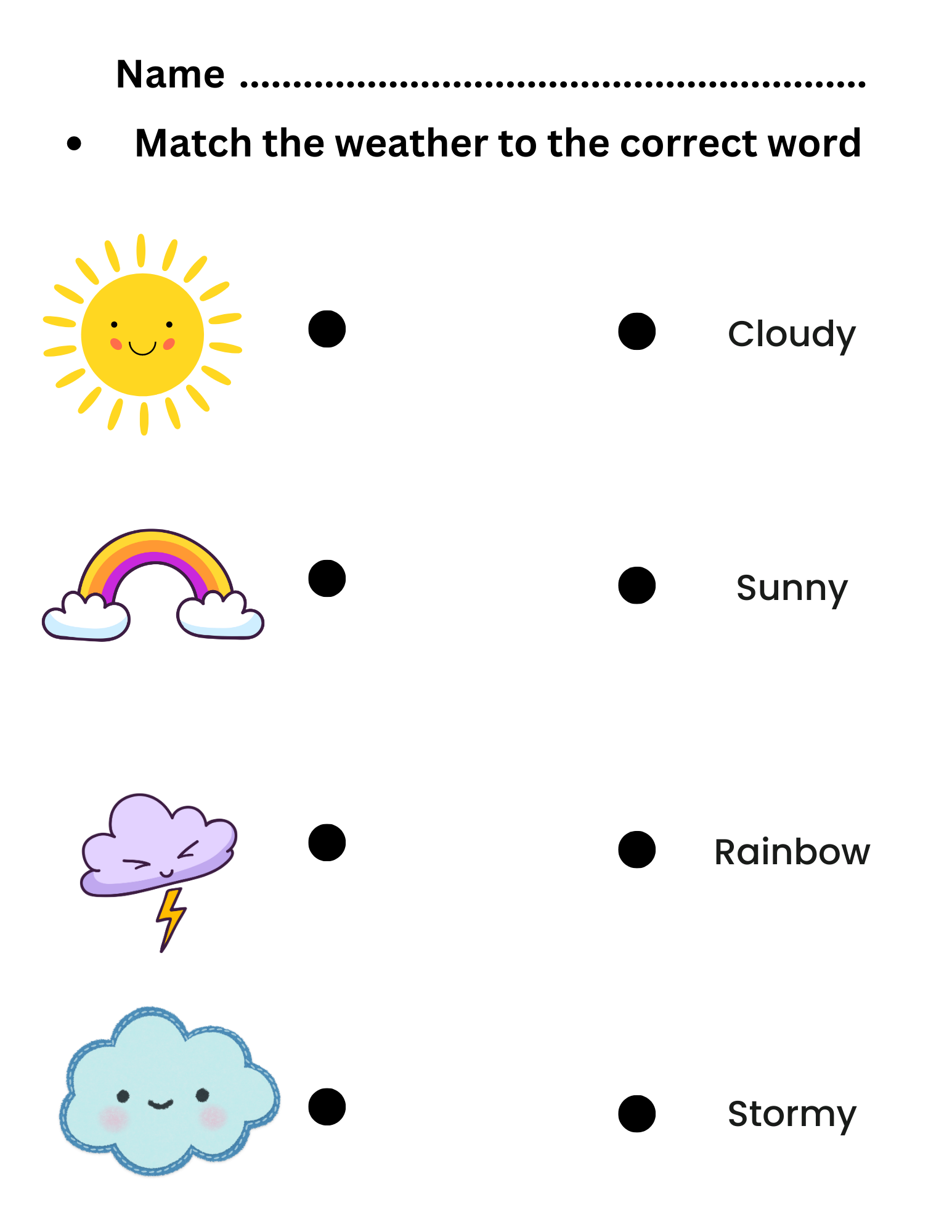 Weather Flashcards & Worksheets. Vocab & activity games for kids ...