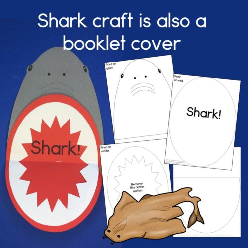 Shark Guided Reading Book and Craft with Shark Size Posters | Read ...