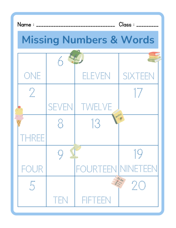 Let's Count 1-20 Math Activity Book": The Perfect Tool for Early Math ...