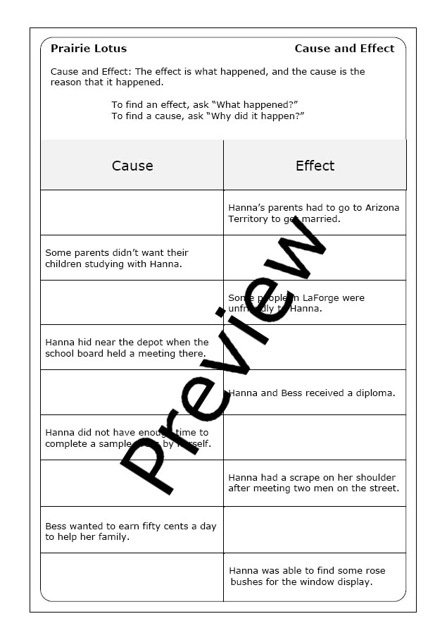 Linda Sue Park "Prairie Lotus" worksheets | Made By Teachers