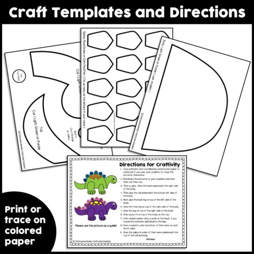 Dinosaur Name Craft | Dinosaur Activities | Bulletin Board | Editable ...