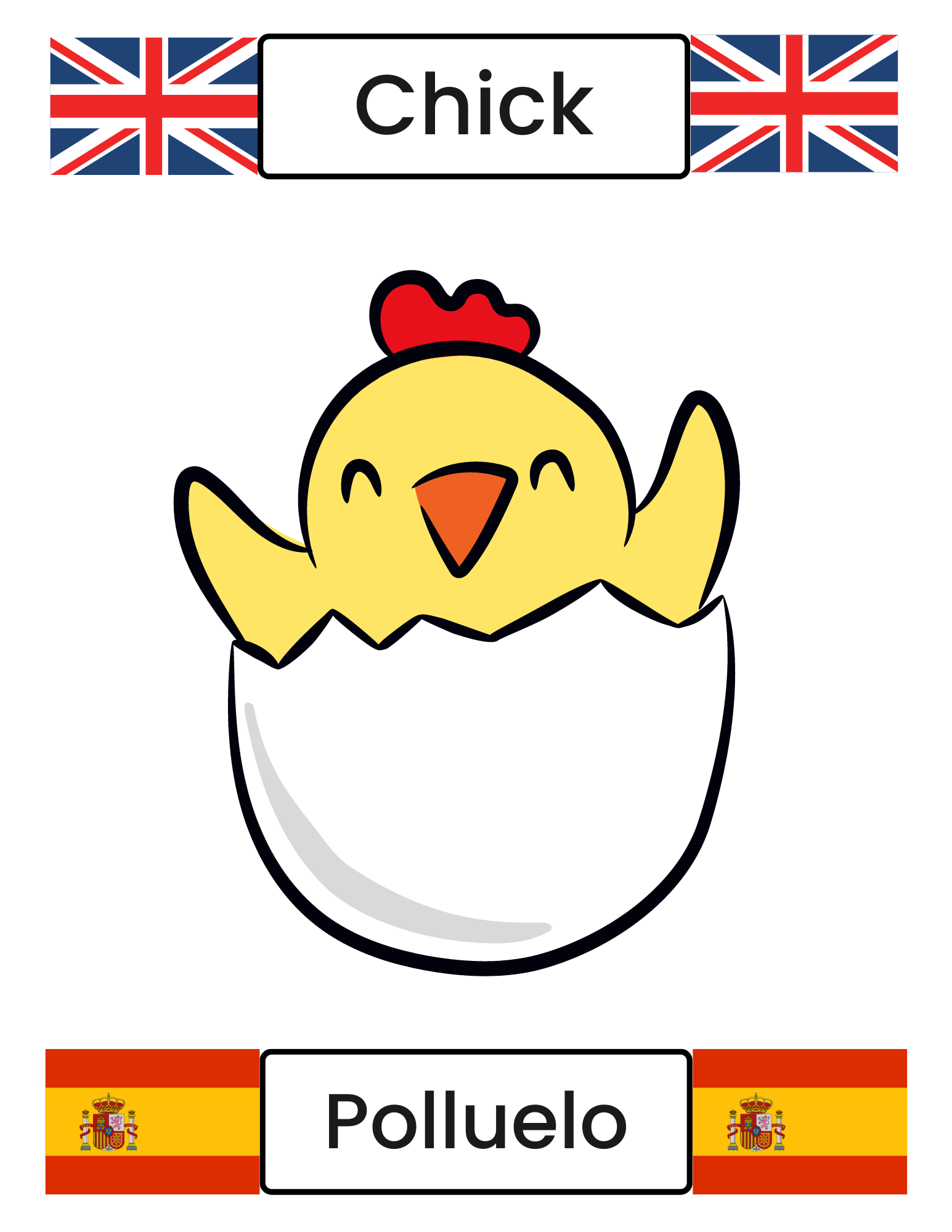 Bilingual English-Spanish Farm Animals Flashcards & Worksheets ...