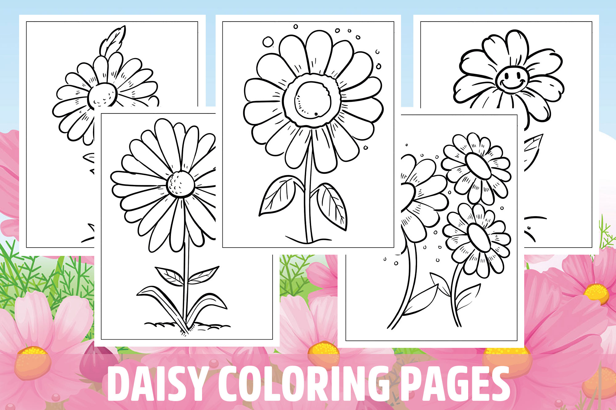 Daisy Coloring Pages for Kids, Girls, Boys, Teens Birthday School ...