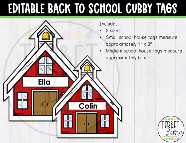 Editable Back to School Cubby Tags | Locker Labels | Made By Teachers