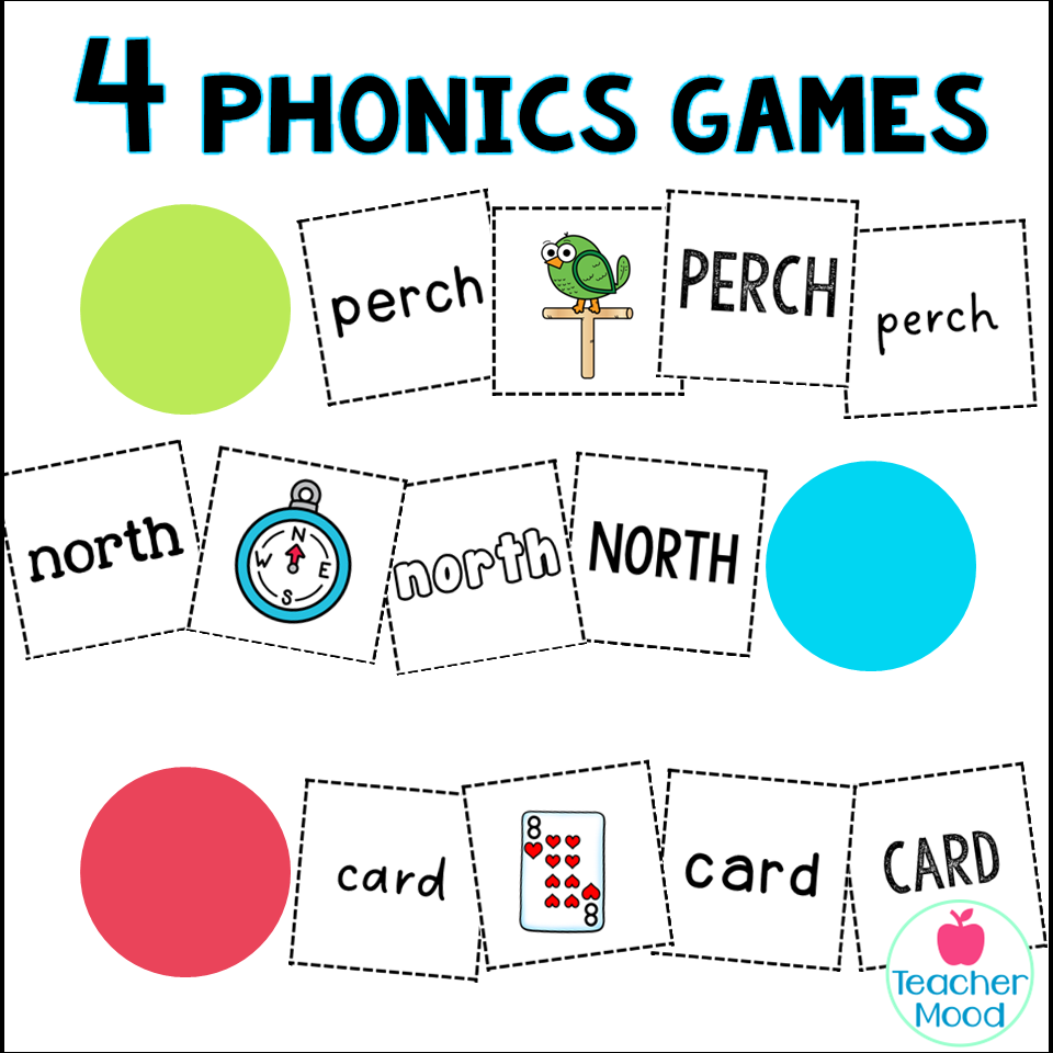 Phonics Games | R Controlled Vowels | Phonics Card Games Spoons | Made ...