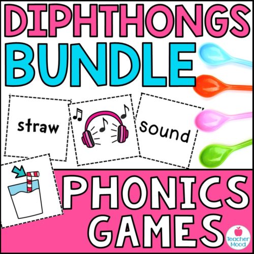 Phonics Games | Diphthongs | Phonics Card Games Spoons | Made By Teachers