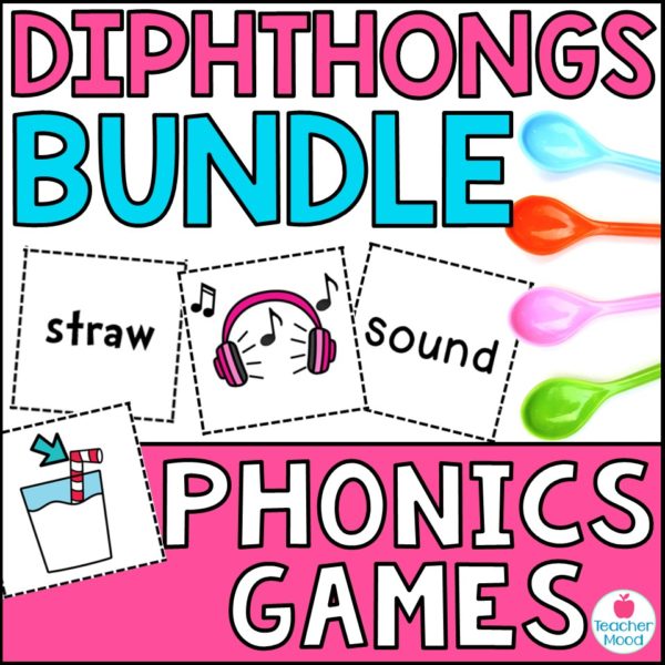 Phonics Games | Diphthongs | Phonics Card Games Spoons | Made By Teachers
