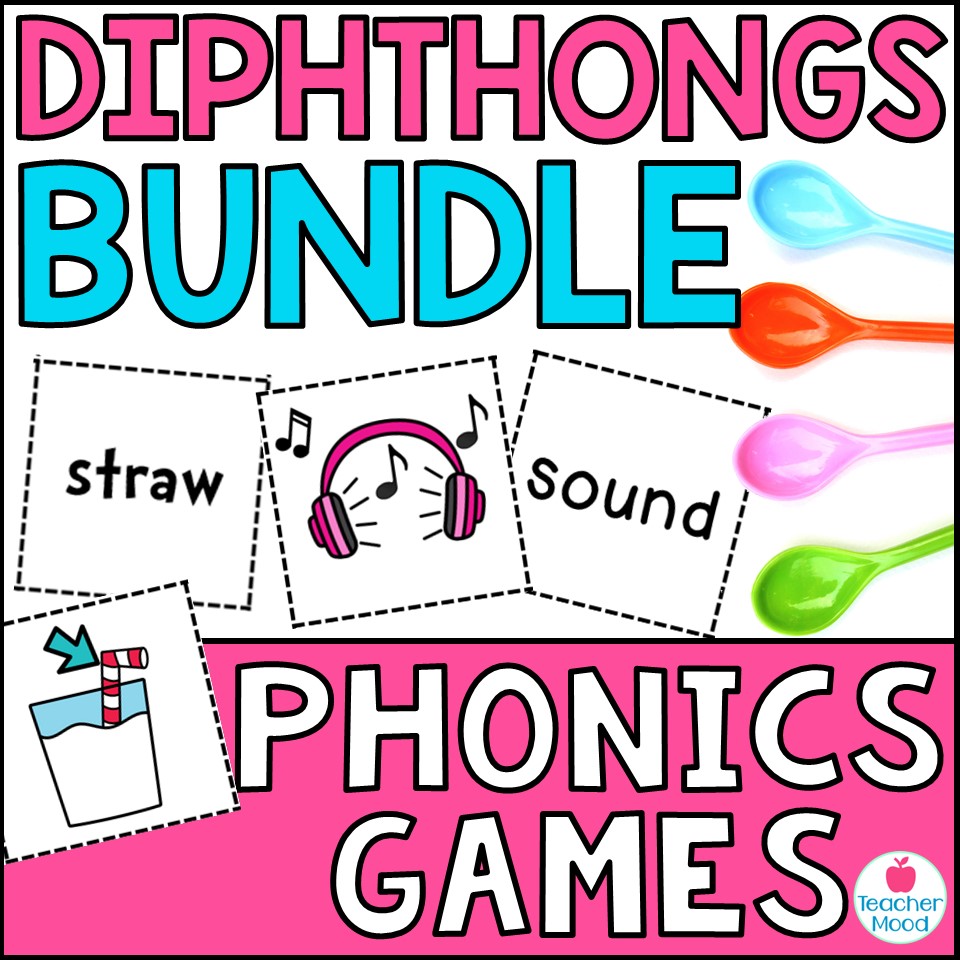 Phonics Games | Diphthongs | Phonics Card Games Spoons | Made By Teachers