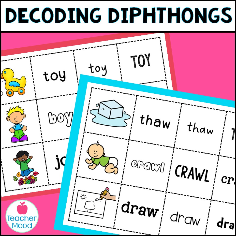 Phonics Games | Diphthongs | Phonics Card Games Spoons | Made By Teachers