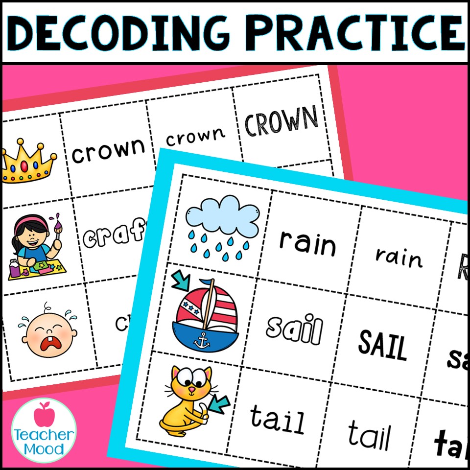 Phonics Games for Kindergarten, 1st Grade, 2nd Grade | Spoons Card ...