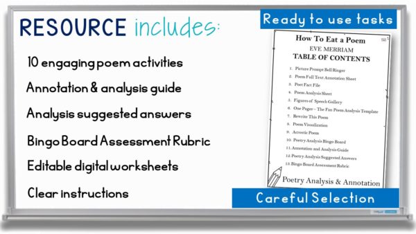 How To Eat a Poem by Eve Merriam - Poetry Mini Lesson - Print and ...