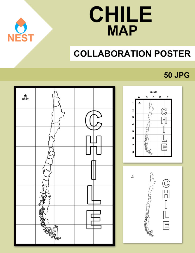 Chile Map Collaboration Poster | Made By Teachers