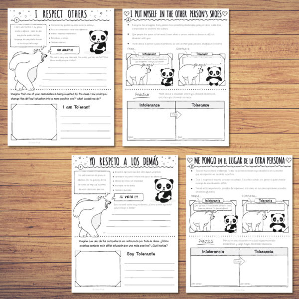 Tolerance and Inclusivity Activity BUNDLE, Bear Theme, Social Emotional ...