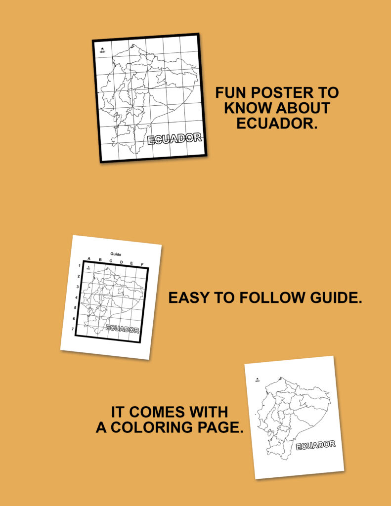 Ecuador Map Collaboration Poster | Made By Teachers
