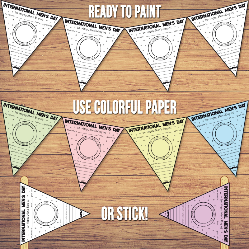 International Men’s Day Banners | Pennants and Biography Research ...