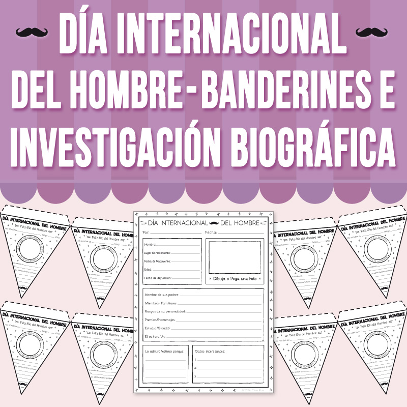 Día Internacional del Hombre | Banderines e Investigación Biográfica ...