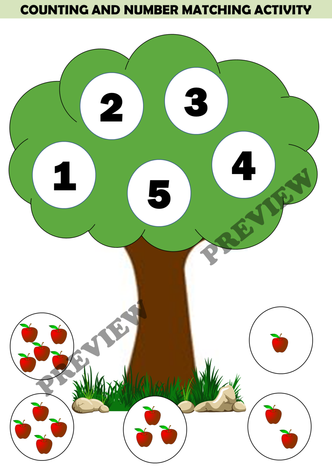 Counting And Number Matching Maths Activity Made By Teachers