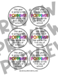 Poppin Back to School Tags Lollipop Treat Tags Meet the Teacher Night ...