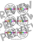 Poppin Back to School Tags Lollipop Treat Tags Meet the Teacher Night ...
