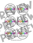 Poppin Back to School Tags Lollipop Treat Tags Meet the Teacher Night ...