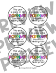 Poppin Back to School Tags Lollipop Treat Tags Meet the Teacher Night ...