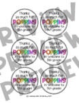 Poppin Back to School Tags Lollipop Treat Tags Meet the Teacher Night ...