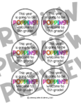 Poppin Back to School Tags Lollipop Treat Tags Meet the Teacher Night ...