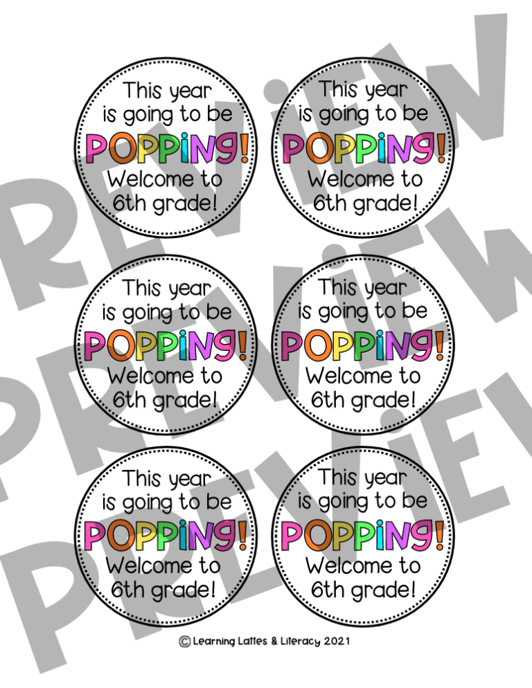 Poppin Back To School Tags Lollipop Treat Tags Meet The Teacher Night Treats Made By Teachers
