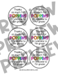 Poppin Back to School Tags Lollipop Treat Tags Meet the Teacher Night ...