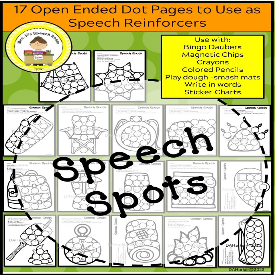 Camping Themed Dot Marker Activity forSpeech Therapy | Made By Teachers