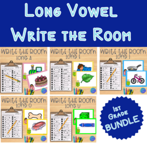 Long Vowel Write the Room | Made By Teachers