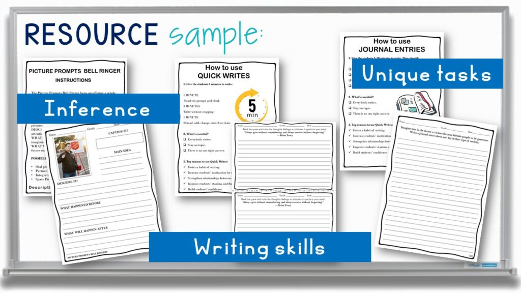 Generosity Unit - Middle School Reading, Writing Prompts - Print and ...