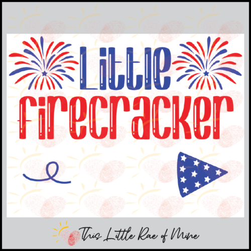 Little Firecracker - USA - Patriotic - 4th of July - Handprint Art ...