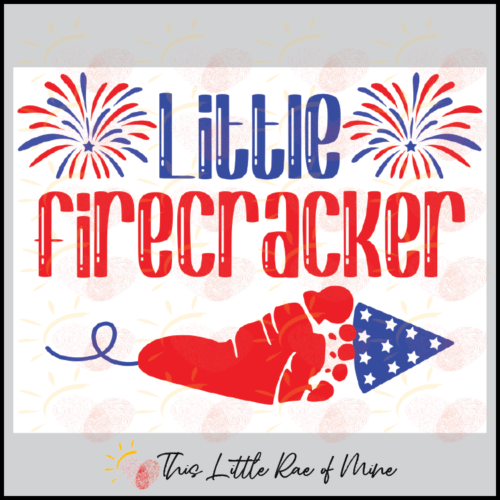Little Firecracker - USA - Patriotic - 4th of July - Handprint Art ...