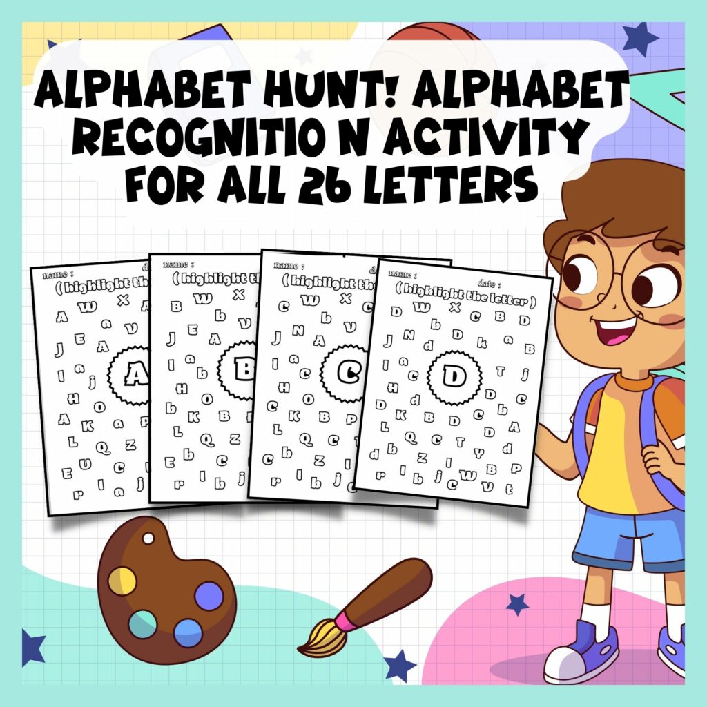 Alphabet Hunt! Alphabet Recognition Activity for All 26 Letters | Made ...